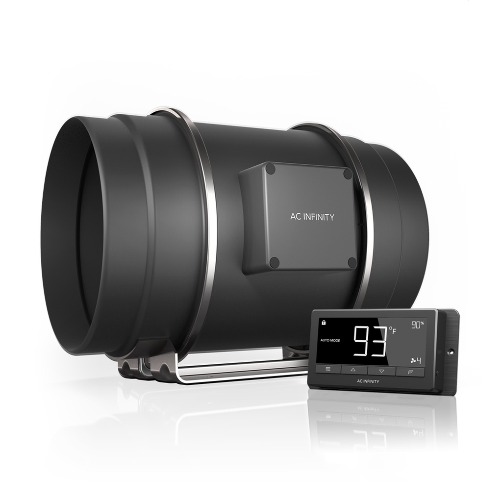 AC INFINITY CLOUDLINE T8, QUIET INLINE DUCT FAN SYSTEM WITH TEMPERATURE ...